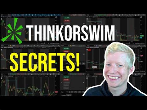Thinkorswim Tutorial For Beginners Secrets Youtube