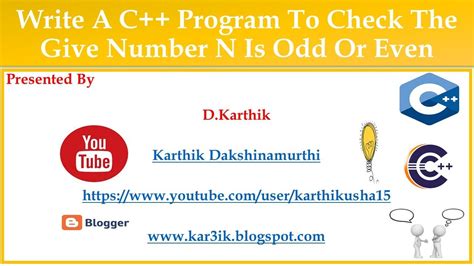 ️⃣📢📣c Program To Check The Give Number N Is Odd Or Even Program