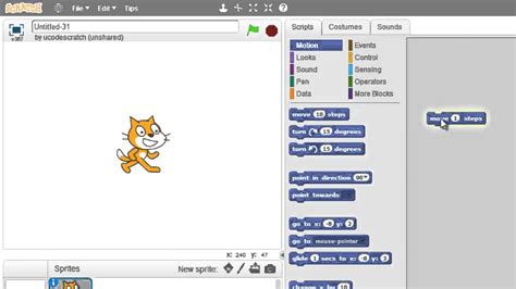 Scratch Move 10 Steps 03 Youtube