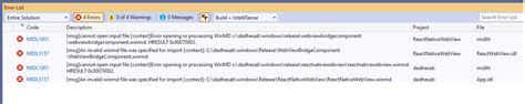 Not Able To Create App Packages For Windows · Issue 2135 · React Native Webviewreact Native