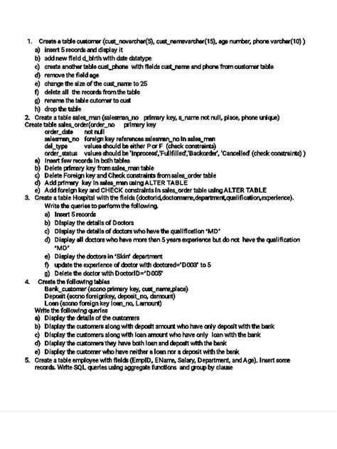 Rdbms Sample Questions Pdf Information Retrieval Data