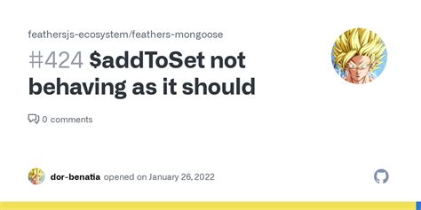 Addtoset Not Behaving As It Should · Issue 424 · Feathersjs Ecosystem