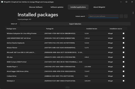 feature request export and import group of packages · issue 111