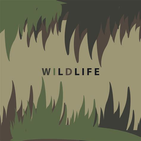 Abstract Wildlife Jungle Grass Stripes Background Wallpaper Vector