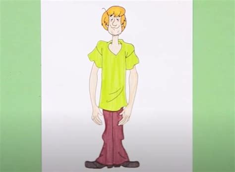How To Draw Shaggy From Scooby Doo Easy With This How To Video And Step By Step Drawing