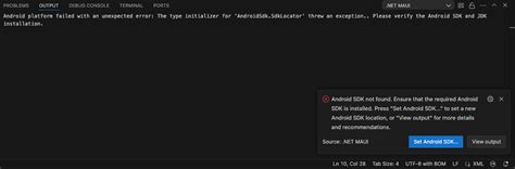 Im Having An Issue With Android Sdk Not Found In Visual Studio Code On Mac For Run Net Maui