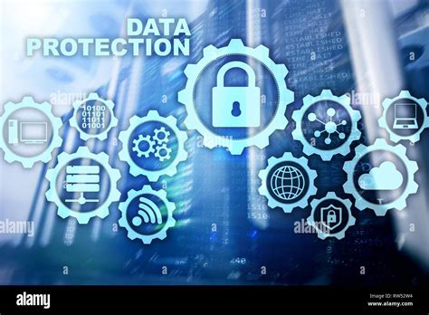 Server Data Protection Concept Safety Of Information From Virus Cyber