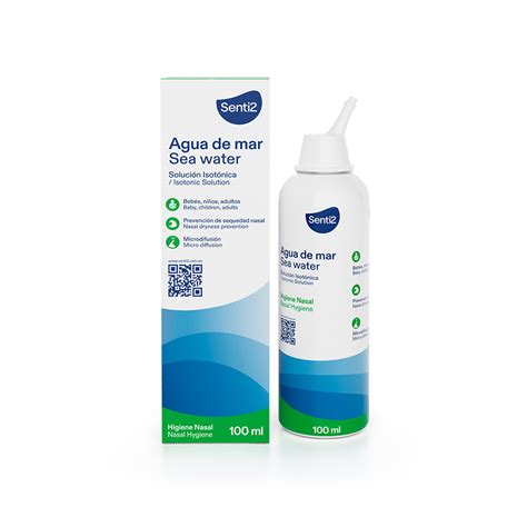 Agua De Mar Spray Nasal Solución Isotónica 100 Ml Salud Nasal Senti2