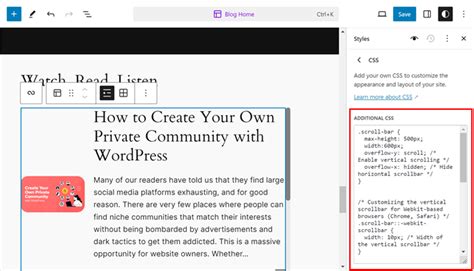 How To Add Custom Scrollbar To Any Element In Wordpress