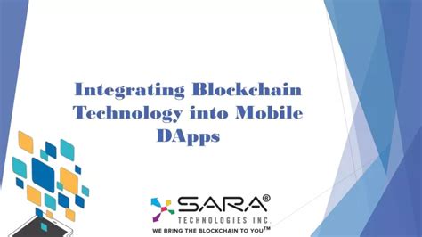 PPT Integrating Blockchain Technology Into Mobile DApps PowerPoint Presentation ID