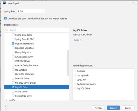 Java Spring인텔리제이 프로젝트 Jdbc용 프로젝트 생성