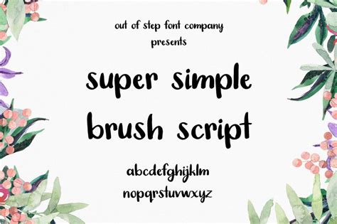 Super Simple Brush Script Font