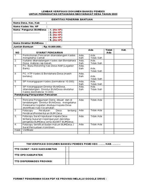 Lembar Verifikasi And Format Folder Scan Pdf Pdf