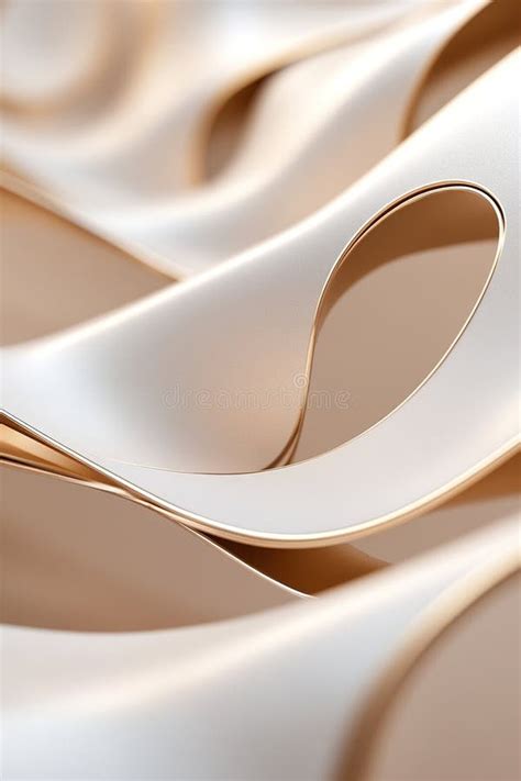 This Abstract Composition Features Layered Golden Cutouts Of Various