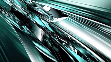 A Futuristic Abstract Texture Of Metallic Surface And Neon Accent Stock Illustration
