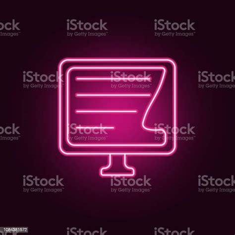 전자책 모니터 아이콘입니다 도 서 및 잡지 네온 스타일 아이콘의 요소 정보 그래픽 모바일 응용 프로그램 웹 디자인 웹 사이트에 대 한 간단한 아이콘 개념에 대한 스톡 벡터