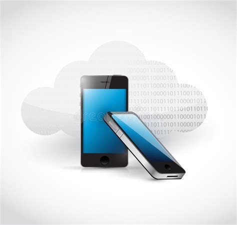 Cloud Computing Mobile Phone Access Stock Illustration Illustration Of Communication Cloud