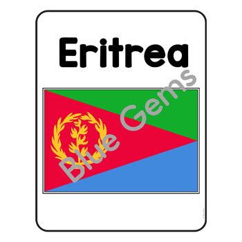 Eritrea Posters Trace Colour Sheets Eritrea Flag Coloring Sheets