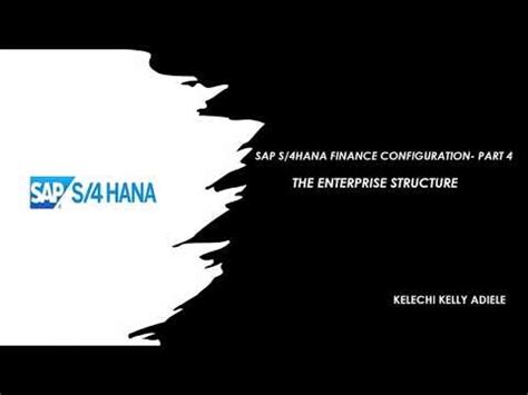 SAP S HANA FI Configuration Part Enterprise Structure SAP ERP Tutorial Videos
