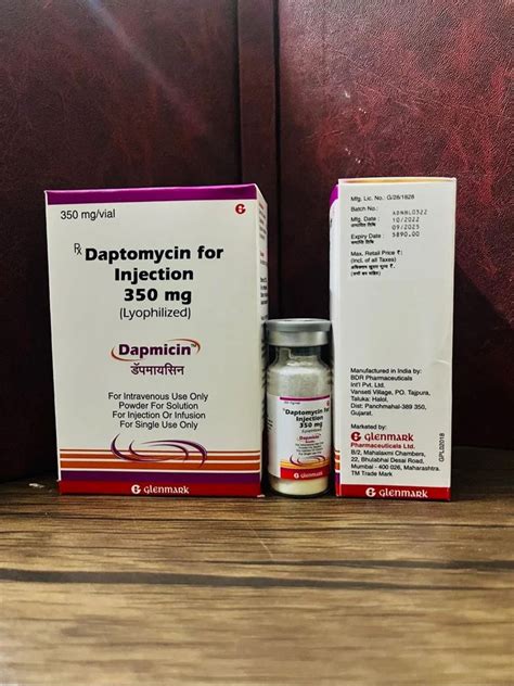 Cipla Daptomycin Injection 350 Mg At Rs 2300 Piece In Ahmedabad Id 2850364722055