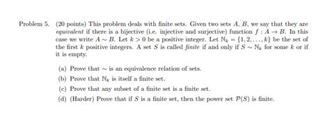Solved Problem Points This Problem Deals With Finite Chegg Com