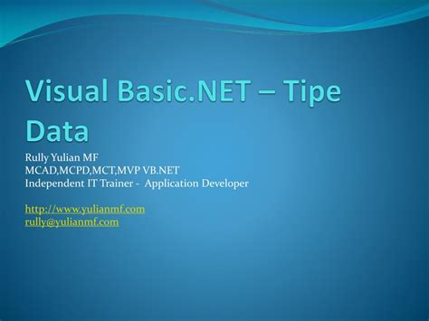 ppt visual basic tipe data powerpoint presentation free