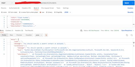 Error Creating Incidents Crm Do Not Support Direct Update Of Entity