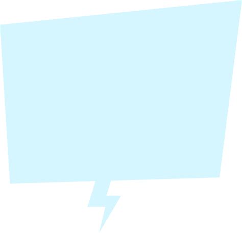Dialog Bubble Blue PNG