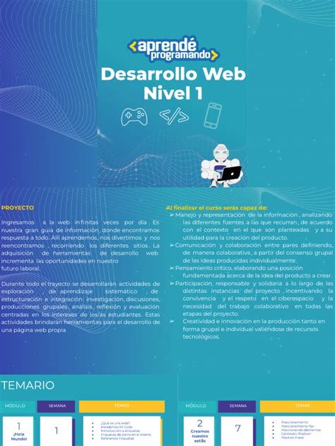 Desarrollo Web 1 Aprende Programando Pdf Html Hipervínculo