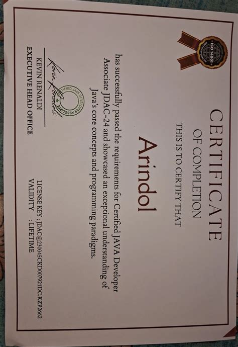 Arindol Ghosh On Linkedin Jdac Certificate
