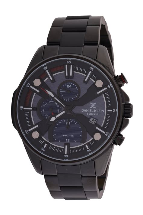 Blue Exclusive Men Watch With Metallic Strap Daniel Klein