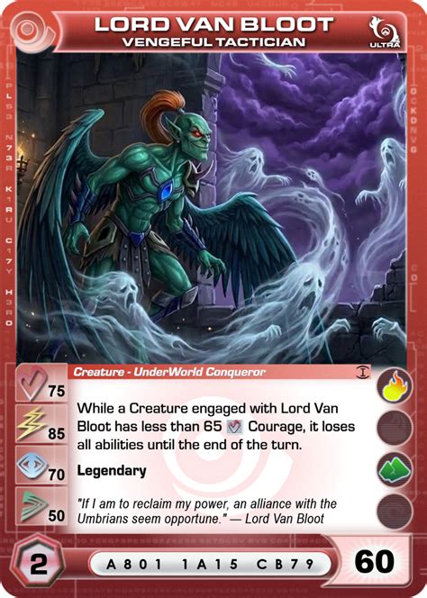Lord Van Bloot Vengeful Tactician Chaotic Card By Kingdom Of Rp On