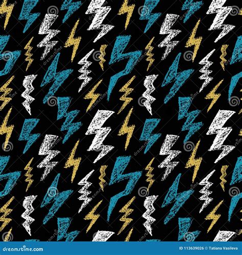 Lightning Pattern Cartoon Vector 36576749