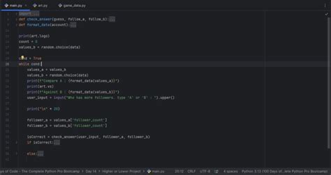 100daysofcode 100daysofcode Python Gamedevelopment Higherorlower