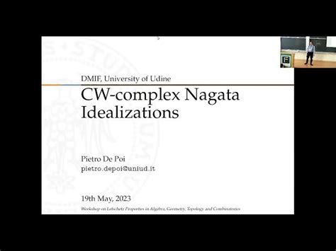 Free Video Cw Complex Nagata Idealizations From Fields Institute Class Central