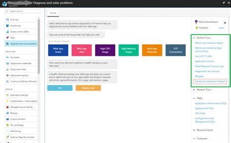 azure app service advanced application restart mè cường