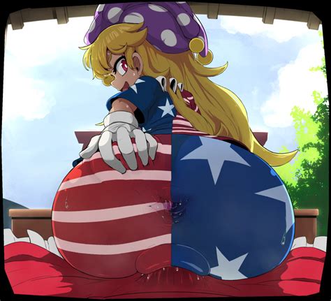 Epic Armageddon Clownpiece Hakurei Reimu Touhou Highres 1futa 1girl American Flag Dress