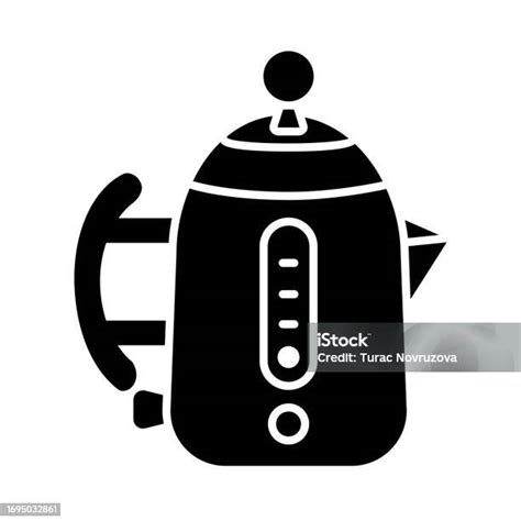 현대 전기 찻주전자 단단한 아이콘 현대 주방 용품 개념 흰색 배경에 찻주전자 기호 웹 디자인 스타일의 주방 찻주전자 아이콘 벡터 그래픽 0명에 대한 스톡 벡터 아트 및 기타