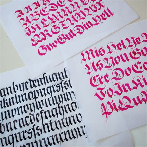 Blackletter Calligraphy Practice — Judith Mayer Creative