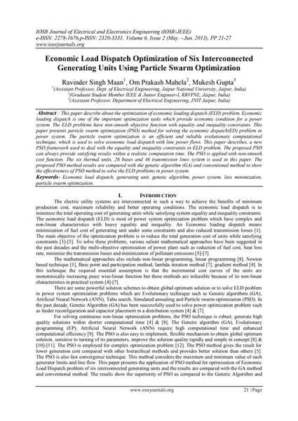 Economicemission Load Dispatch Using Artificial Bee Colony Algorithm