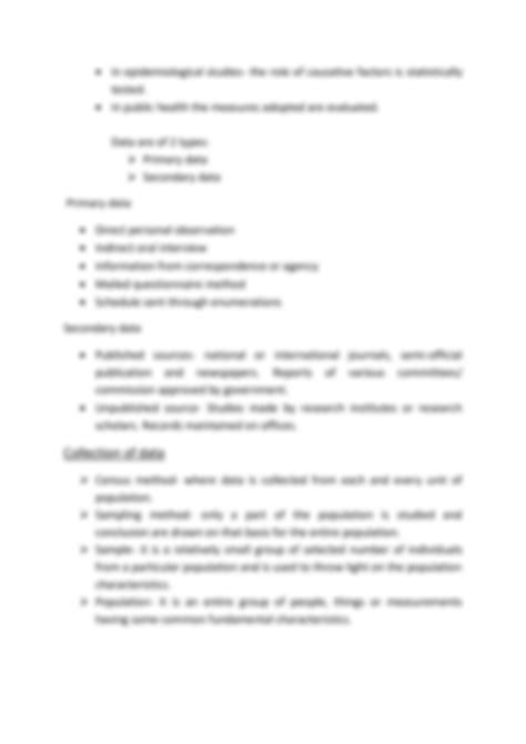 SOLUTION Introduction To Biostatistics Notes Studypool