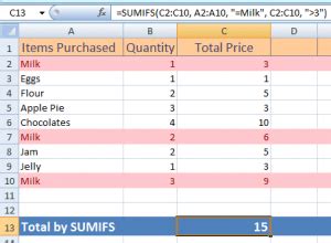 How To Use Excel SUMIFS For Multiple Criteria