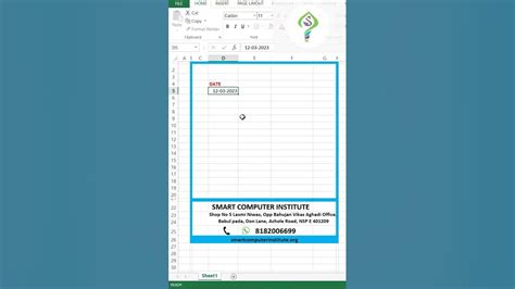 ↕ how to insert current date in excel ↕ microsoft excel exceltips youtube
