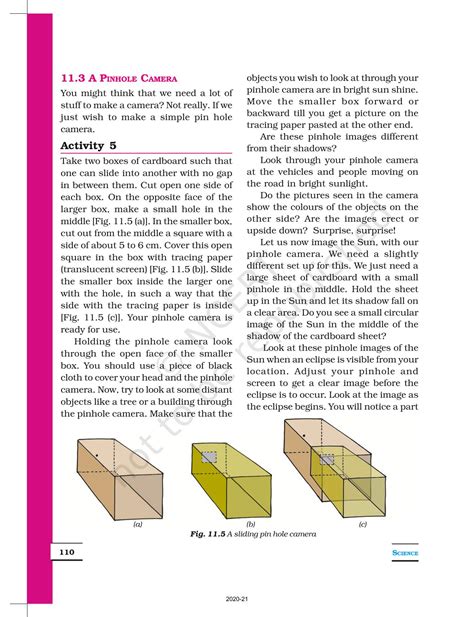 Light Shadows And Reflections NCERT Book Of Class Science