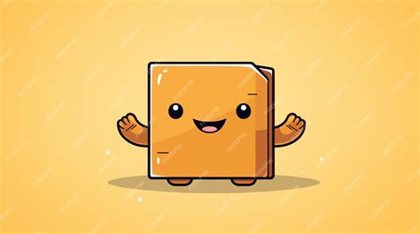 Premium Vector A Cartoon Illustration Of A Square Of A Square Of A