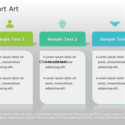 SmartArt List Horizontal Bullet List 2 Steps PowerPoint Template
