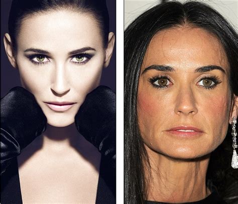 Celebrity Gossip And Entertainment News Demi Moore Unrecognizable In New Ad