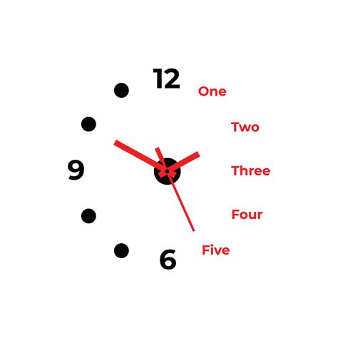 Clock Vector Art Design Template Vector Art At Vecteezy