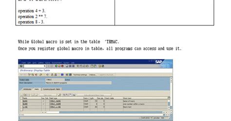 Abap Tip Note Abap Tip Local And Global Macro