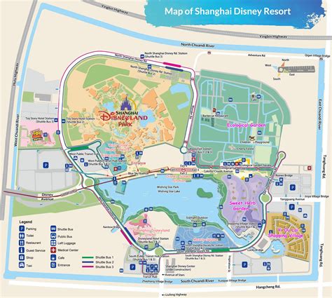 Shanghai Disneyland Park Map Shanghai Disney Resort D